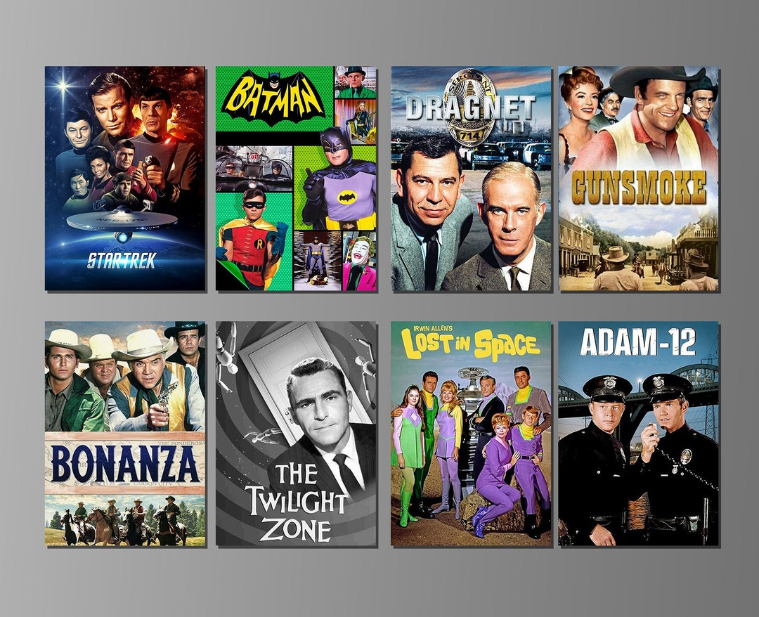 Retro US TV Shows From the 1960s, Images on Refrigerator Magnets ...