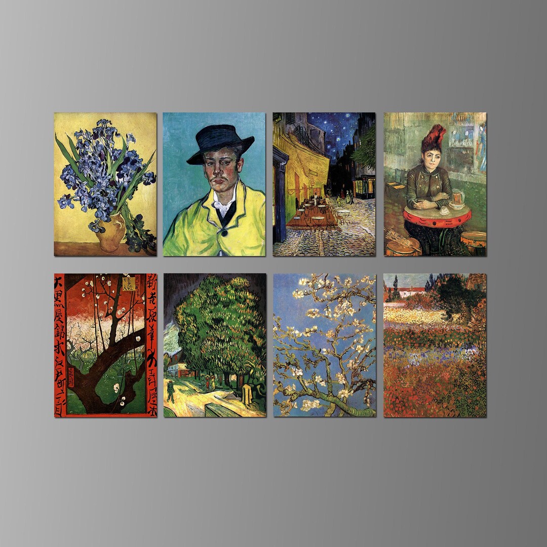 Vincent Van Gogh Refrigerator Magnets. Eight Different Choices. (set Nº ...