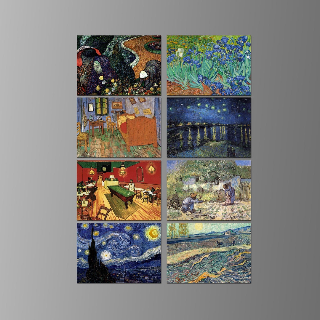 Vincent Van Gogh Refrigerator Magnets. Eight Different Choices. (set Nº ...