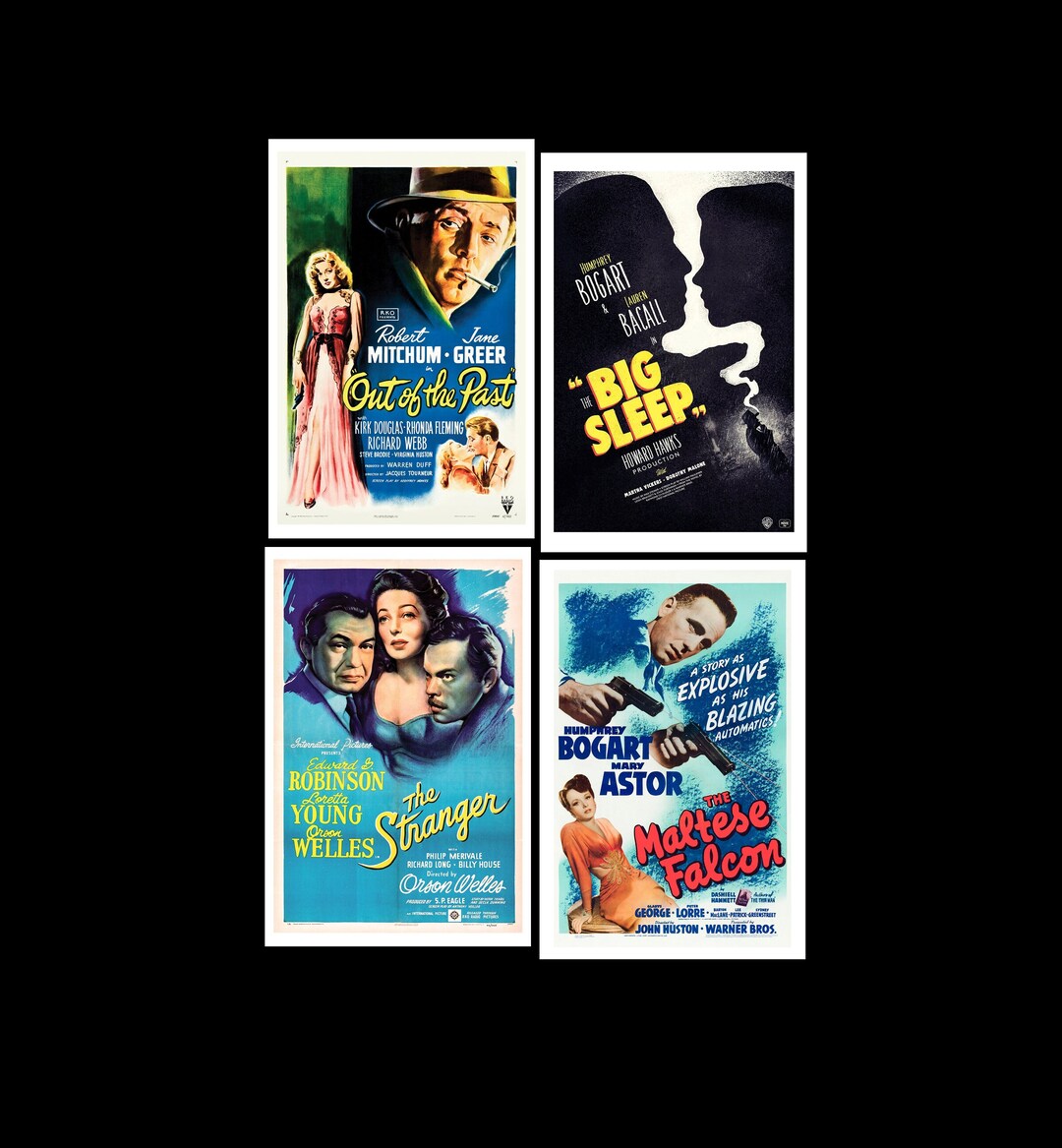 Classic Film Noir Movie Postcards, 4"x6” Matte or Glossy Archival Paper ...