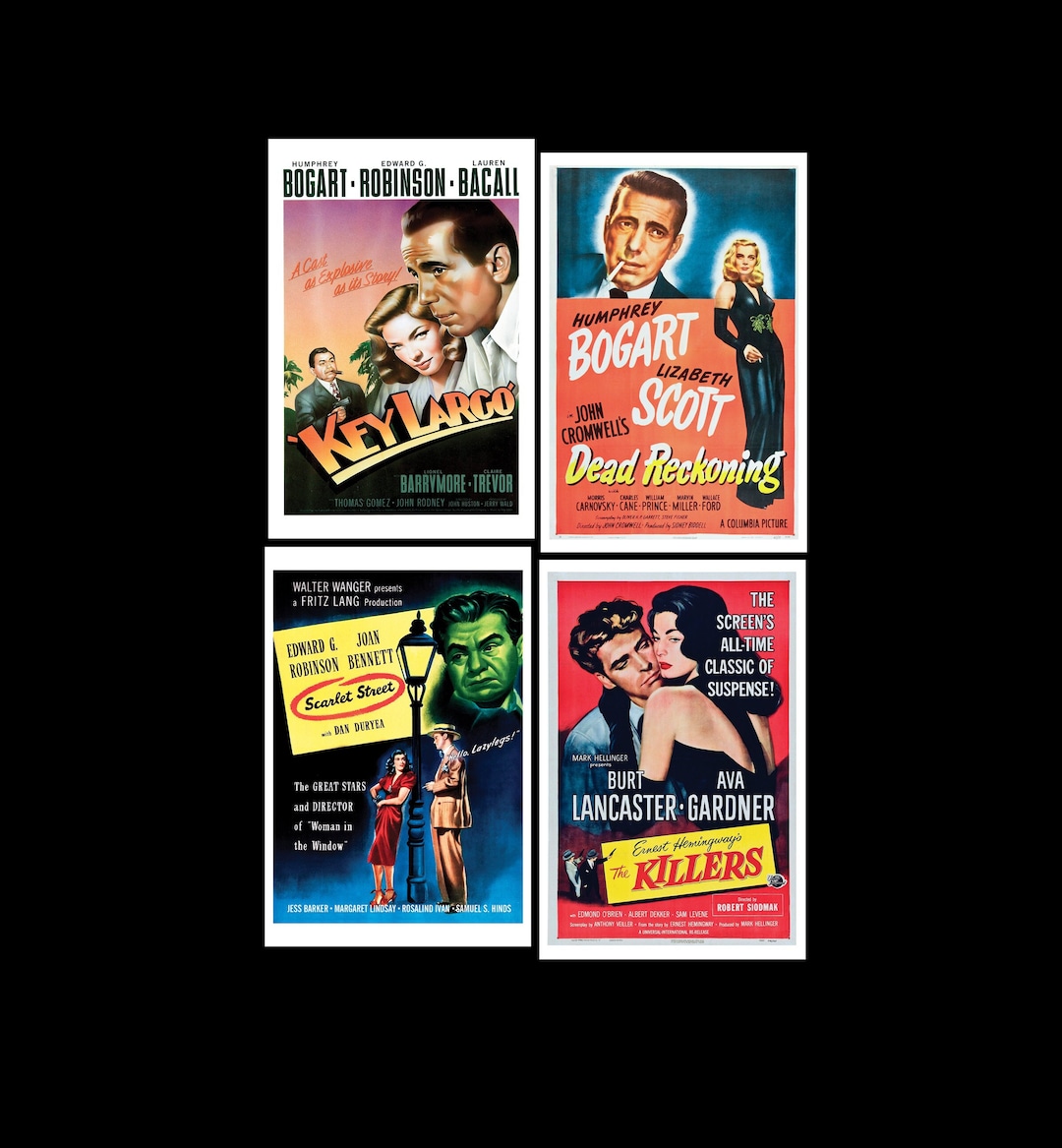 Classic Film Noir Movie Postcards, 4"x6” Matte or Glossy Archival Paper ...