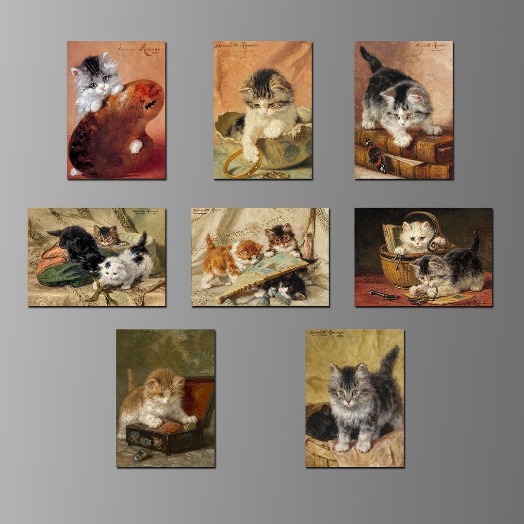 Henriëtte Ronner-knip / Emma Ronner Artworks on Refrigerator Magnets ...