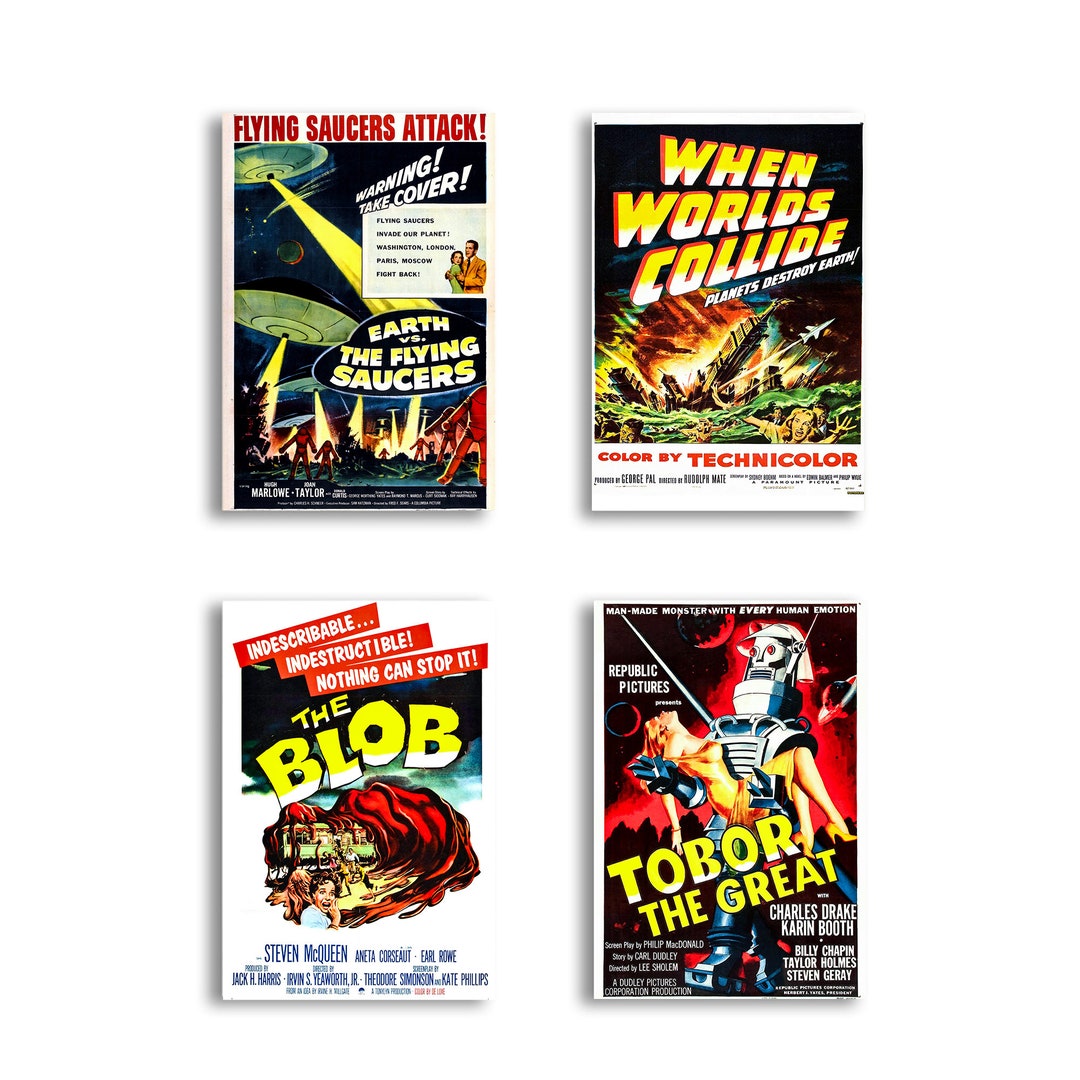 Classic Scifi Movie Art Prints, Large, Reproductions, 50s, Flying ...