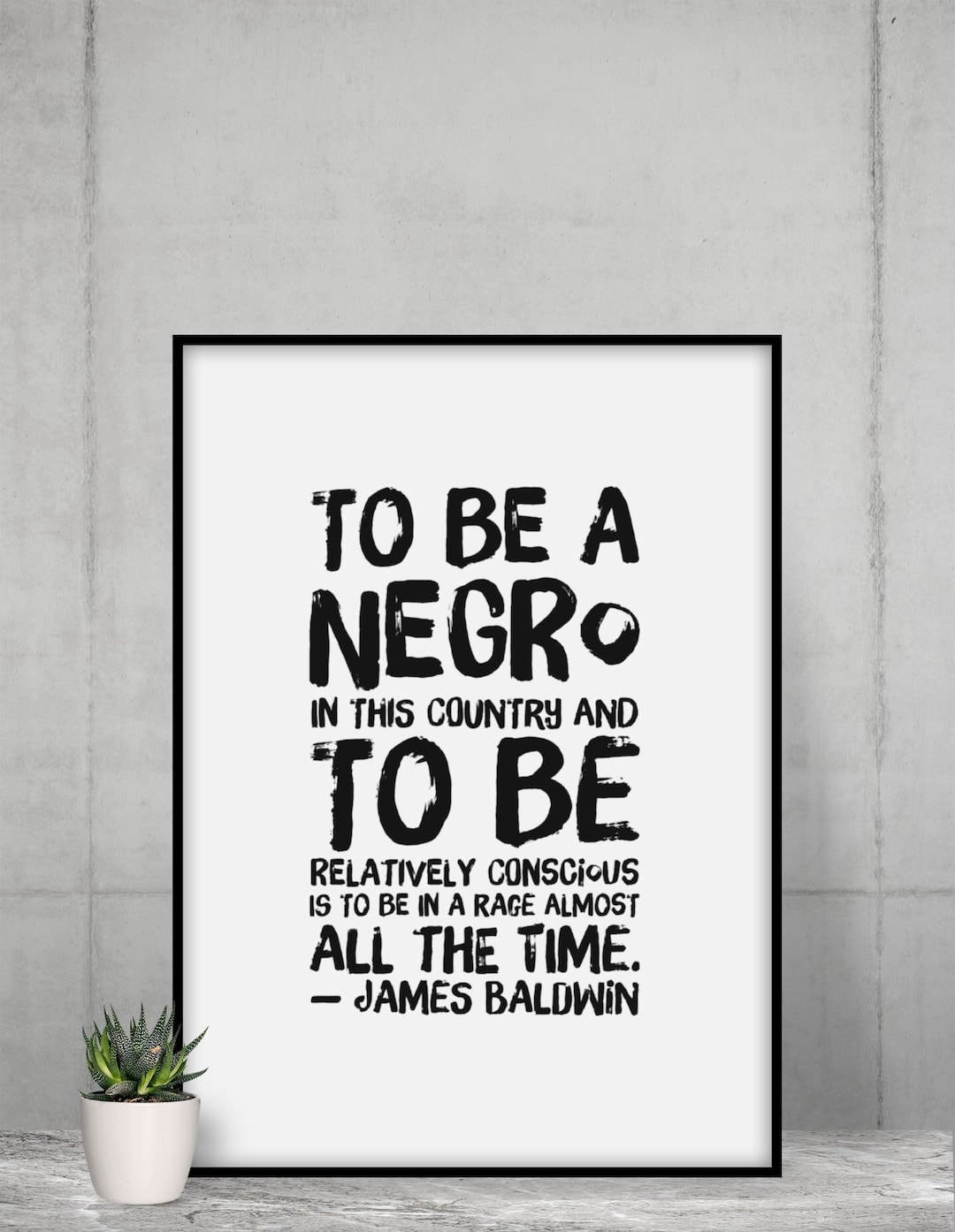 James Baldwin Quote Poster: Black History Empowerment Wall Art - Etsy