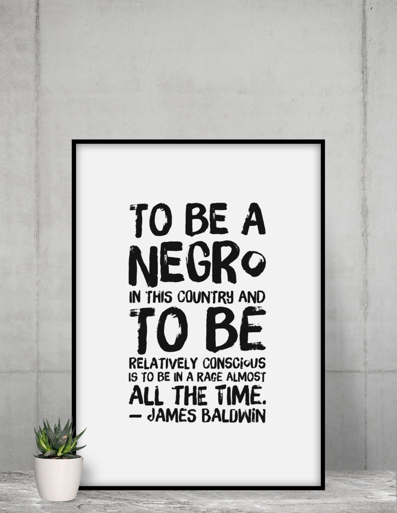 James Baldwin Quote Poster: Black History Empowerment Wall Art - Etsy
