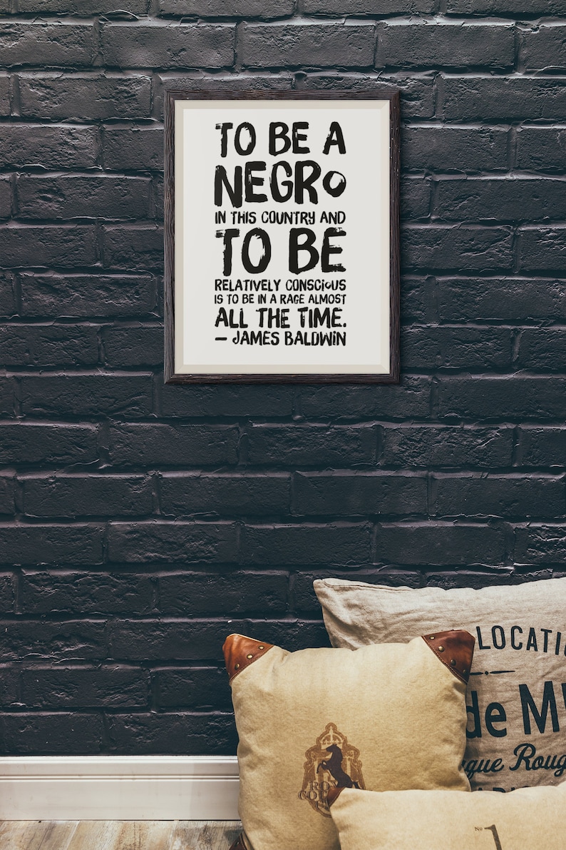 James Baldwin Quote Poster: Black History Empowerment Wall Art - Etsy