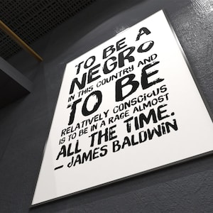 James Baldwin Quote Poster: Black History Empowerment Wall Art - Etsy