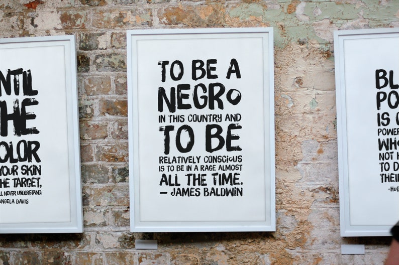 James Baldwin Quote Poster: Black History Empowerment Wall Art - Etsy