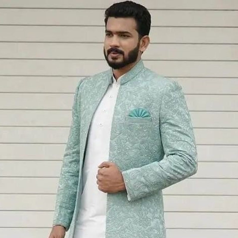 Open Front Sherwani - Etsy