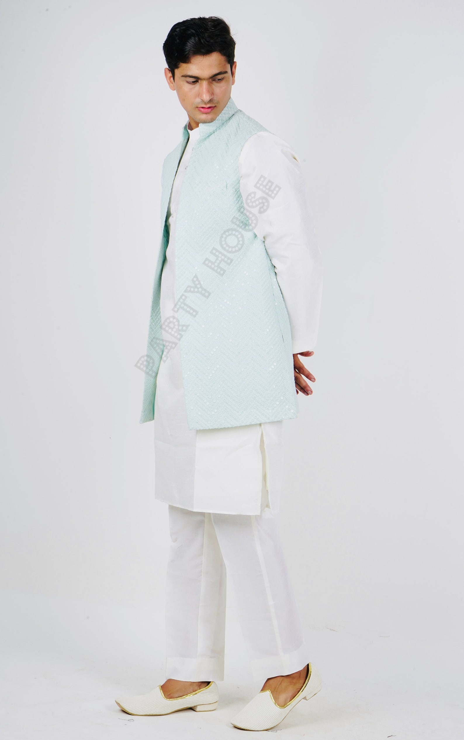 Kurta Jackets Set With With Pants for Festivals Sangeet and Engagement ...
