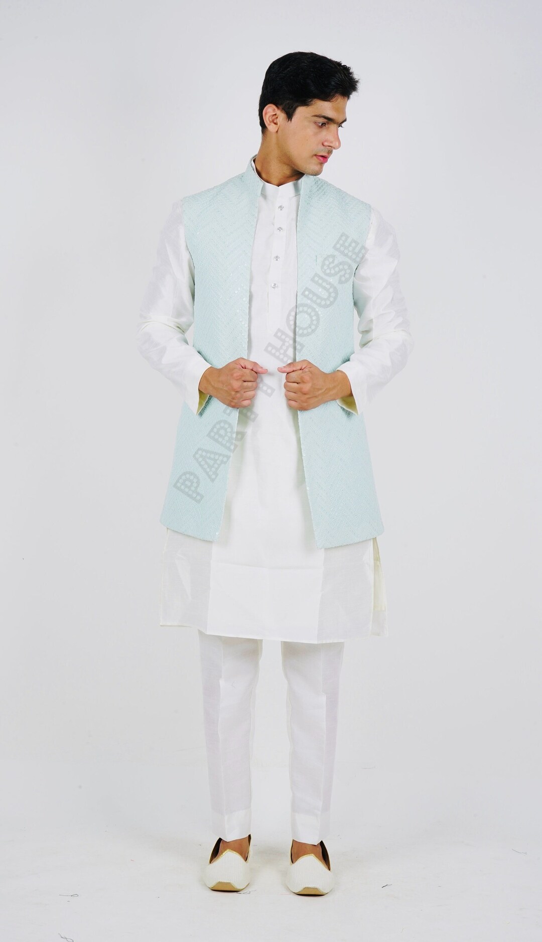 Kurta Jackets Set With With Pants for Festivals Sangeet and Engagement ...