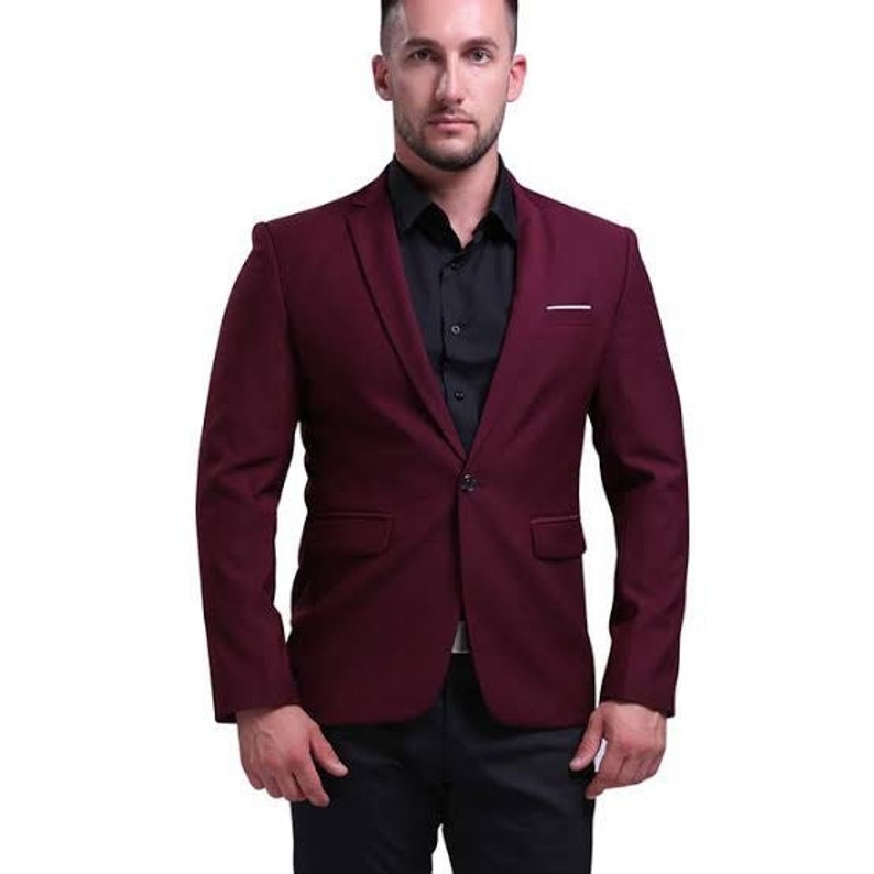 Maroon Coloured Blazer for Men Jacket for Men Coat for Men Casual ...