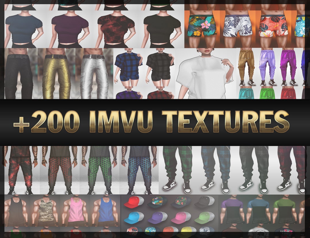 IMVU +200 Texture Pack - Etsy