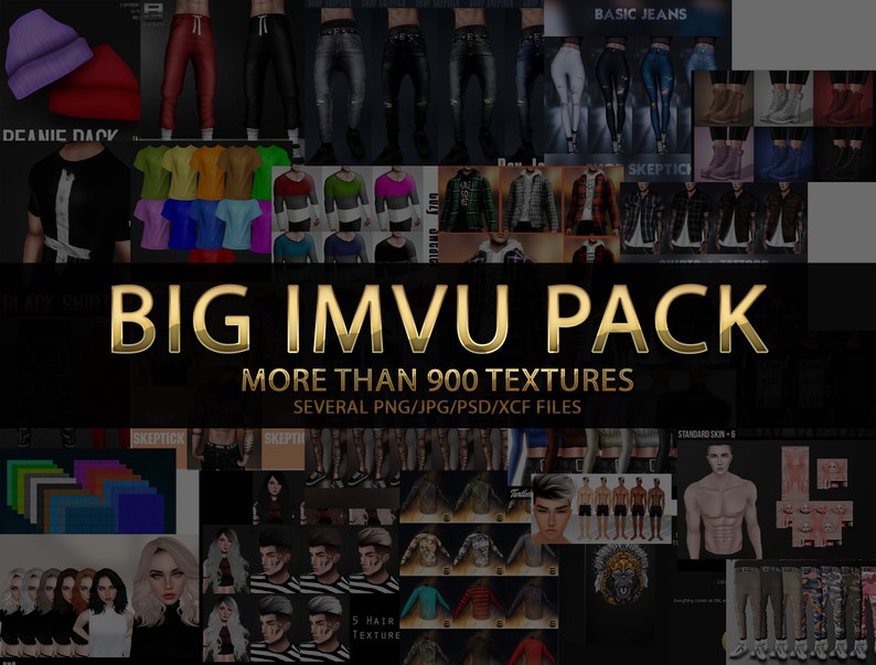 Big IMVU Texture Pack | More Than 900 Imvu Textures | Huge Sale - Etsy