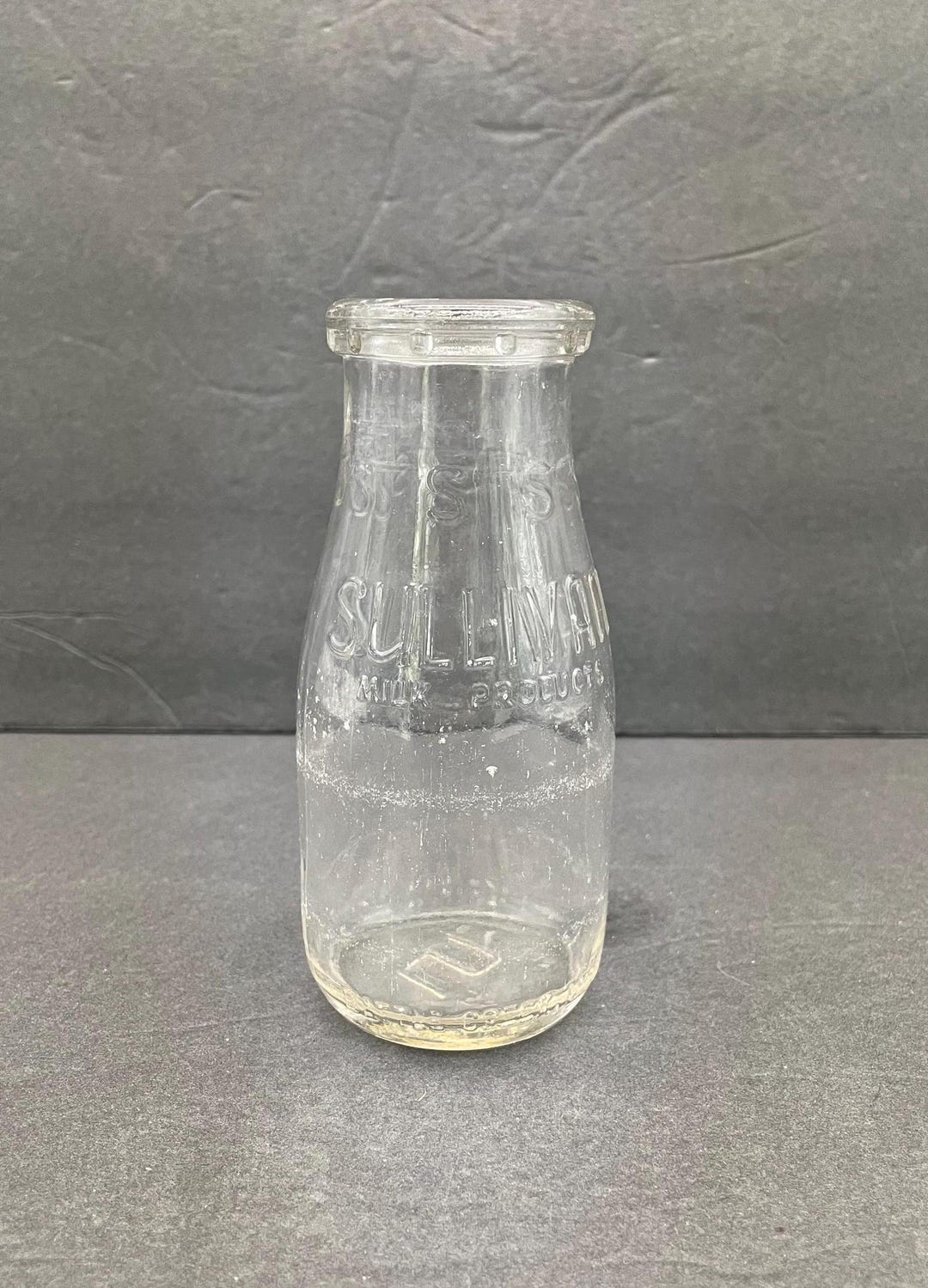 Sullivan 1/2 Pint Glass Milk Bottle - Battle Creek, Michigan - Etsy