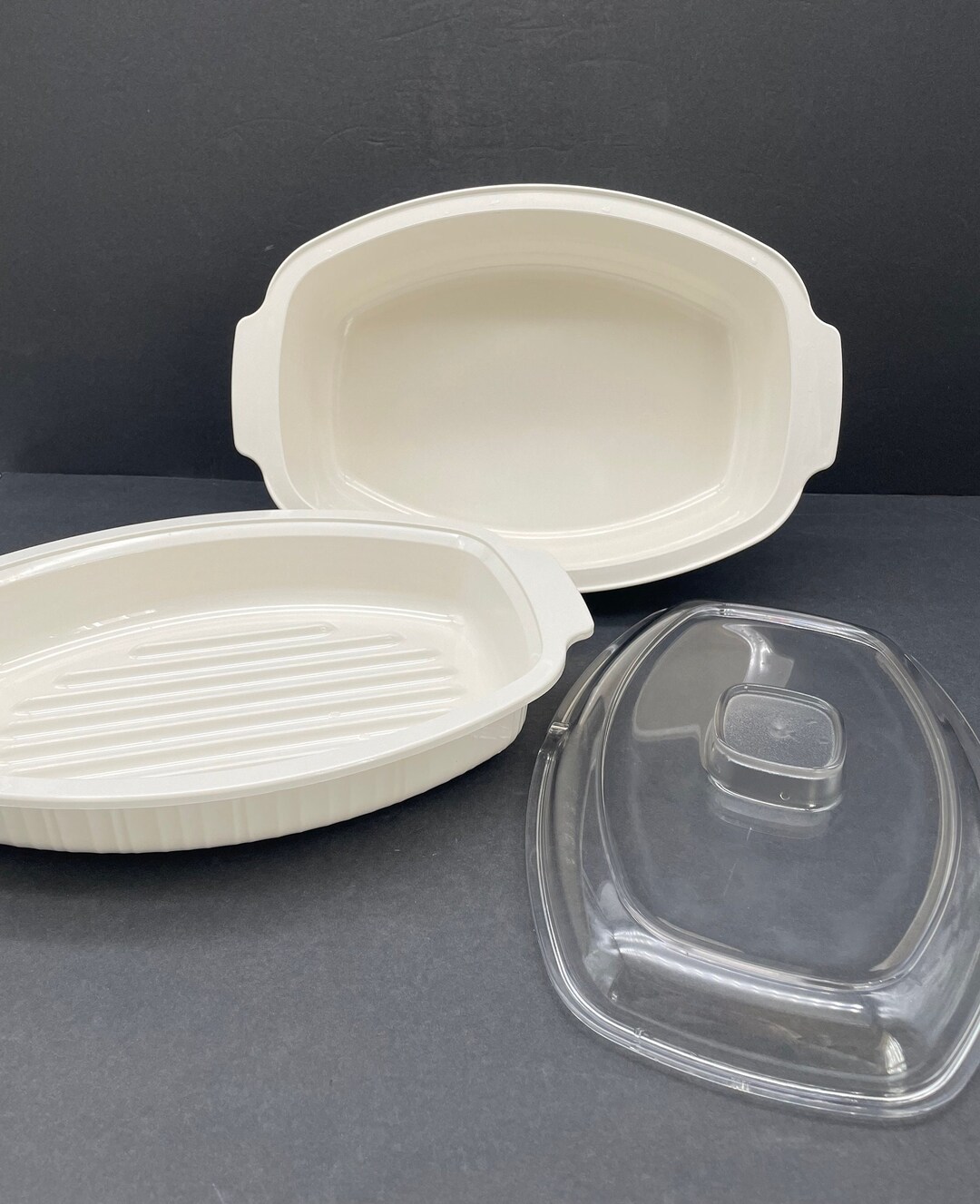 Rubbermaid 4 Qt. Oval Microwave Roaster, 3 Pc. Cookware Set - Etsy