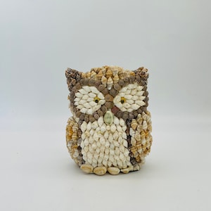 Vintage Seashell Encrusted Wise Owl/beach Coastal Decor - Etsy