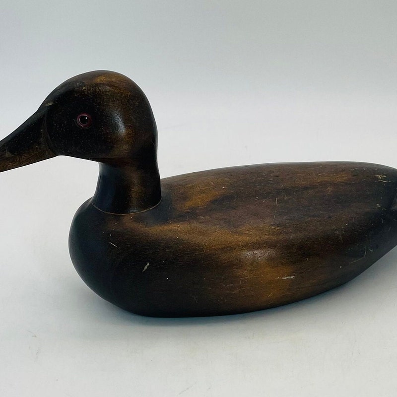 Carved Wood Duck - Etsy