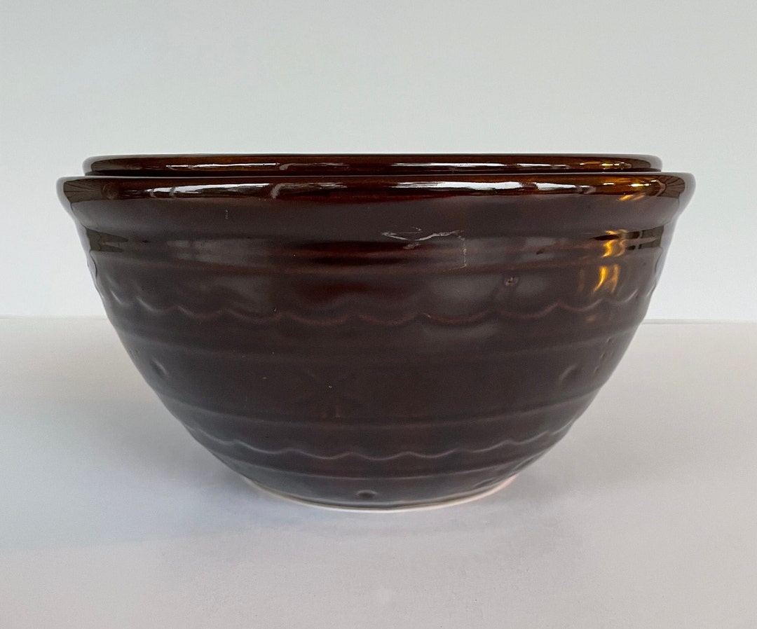 Marcrest Daisy Dot Nesting Mixing Bowls, Set of 3/mid Century Stoneware ...