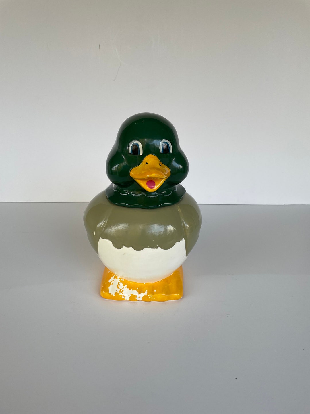 Quacking Mallard Duck Cookie Jar/1986 Dayton Hudson's - Etsy