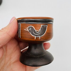 Mexican Handcarved Art Pottery Cups/vases Aztec Design Mayan Art ...