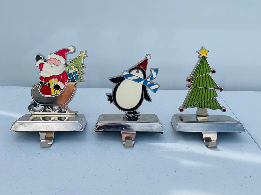 Metal Cheerful Christmas Stocking Holders sold Individually - Etsy