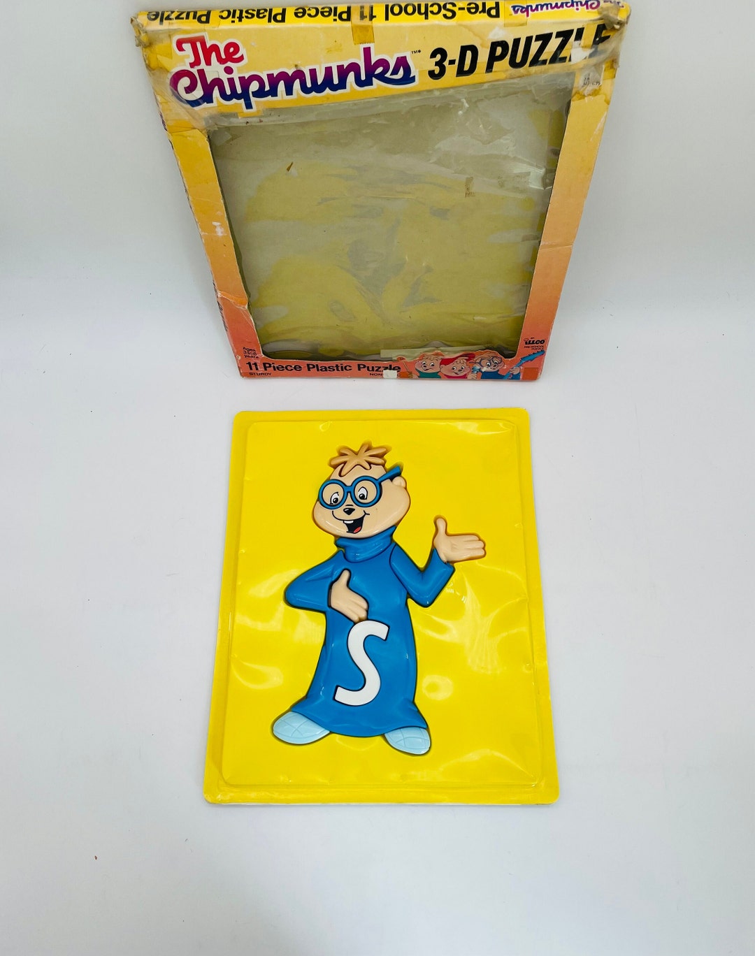 The Chipmunks simon 11 Piece 3D Plastic Pre-school Puzzle/illco Toy Co ...