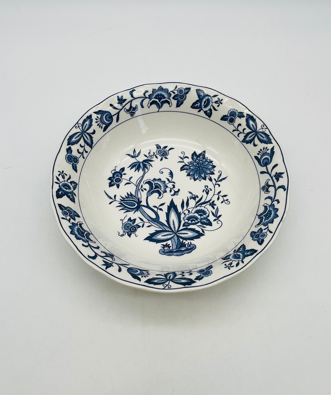 Midcentury Nikko Blue Bonnet Ironstone 9 1/8 Serving - Etsy