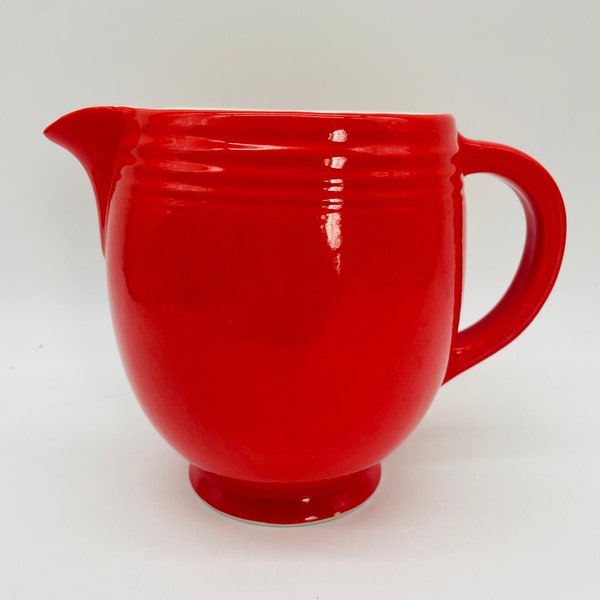 Red Ceramic Pitcher - Etsy
