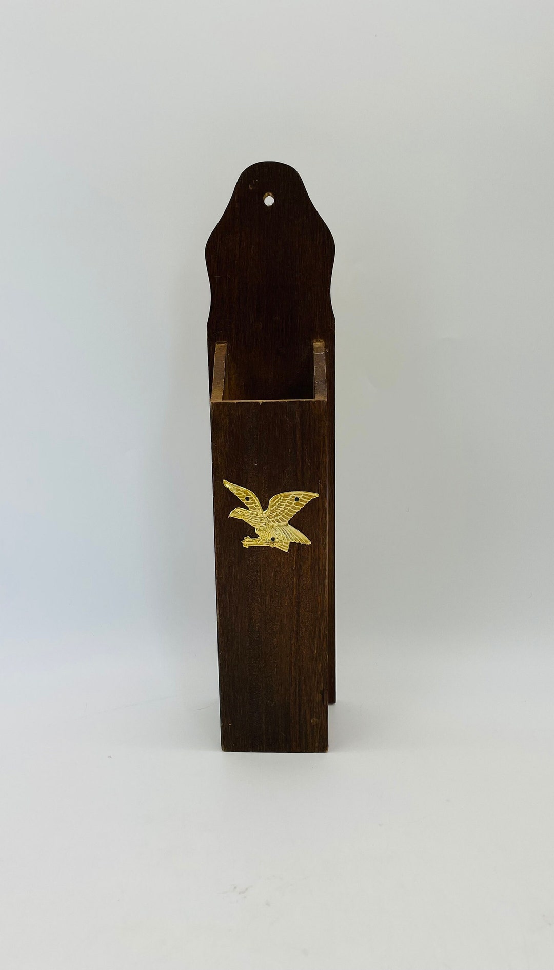 Solid Wood and Metal Wall Matchstick Holder/fireplace Decor - Etsy