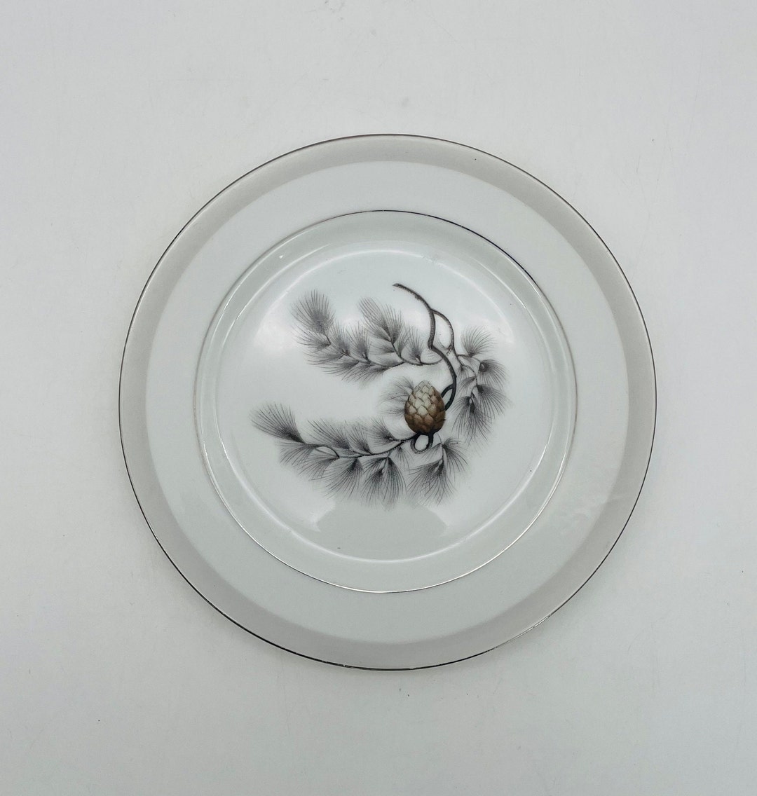 Narumi Silver Pines 6.5" Bread and Butter China Plate/made in Japan - Etsy