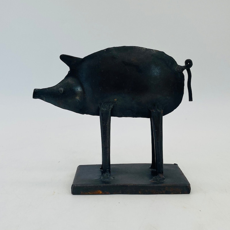 Metal Pig - Etsy