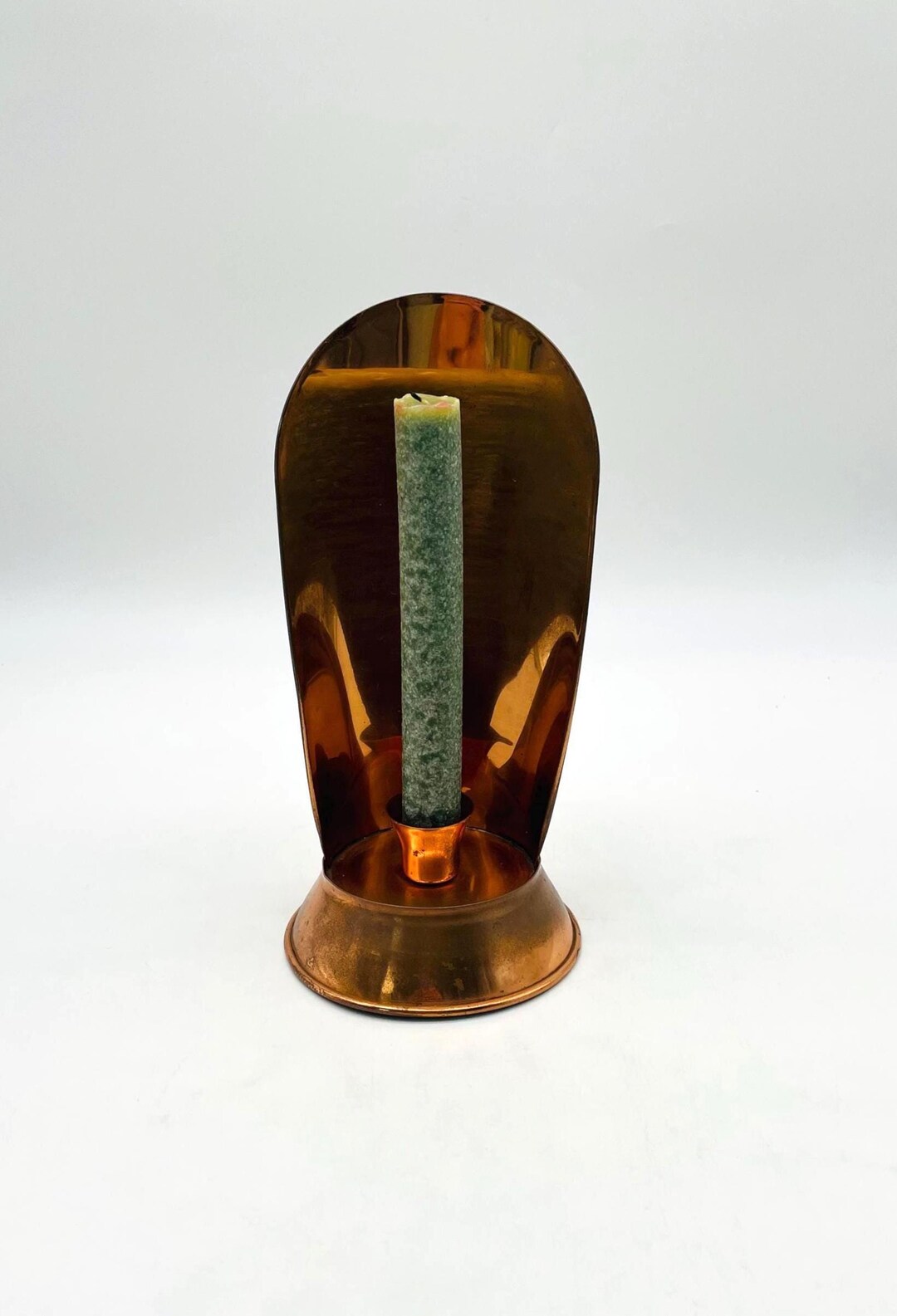 Vintage Copper & Brass Chamber Reflector Candle Holder Sconce - Etsy