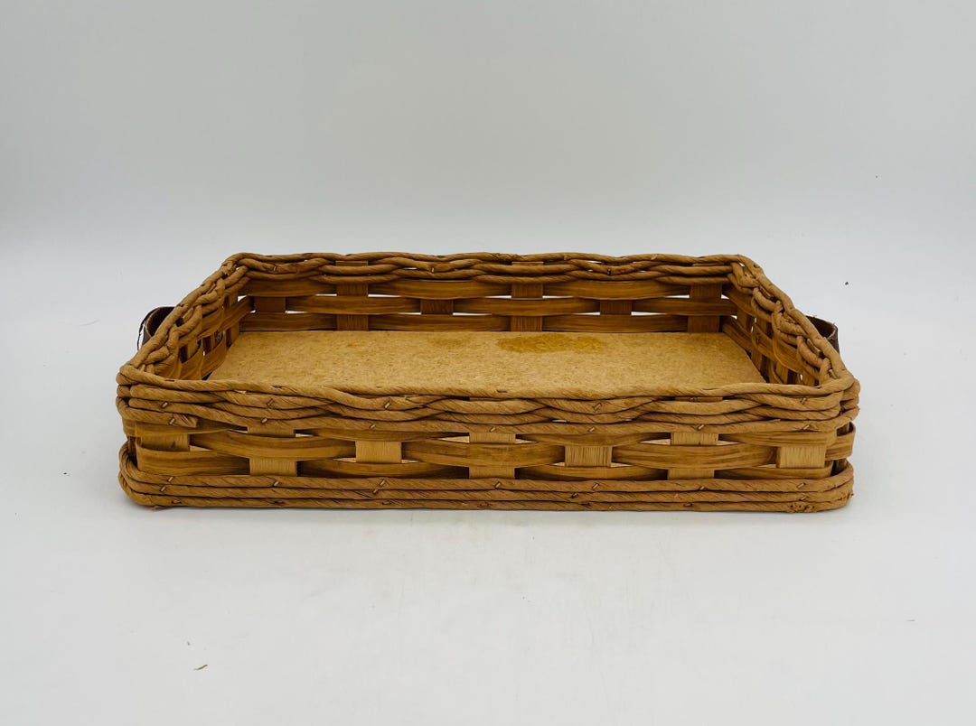 Leather and Wicker Carrier for Pyrex 13 X 9 Pan/vintage Bakeware ...