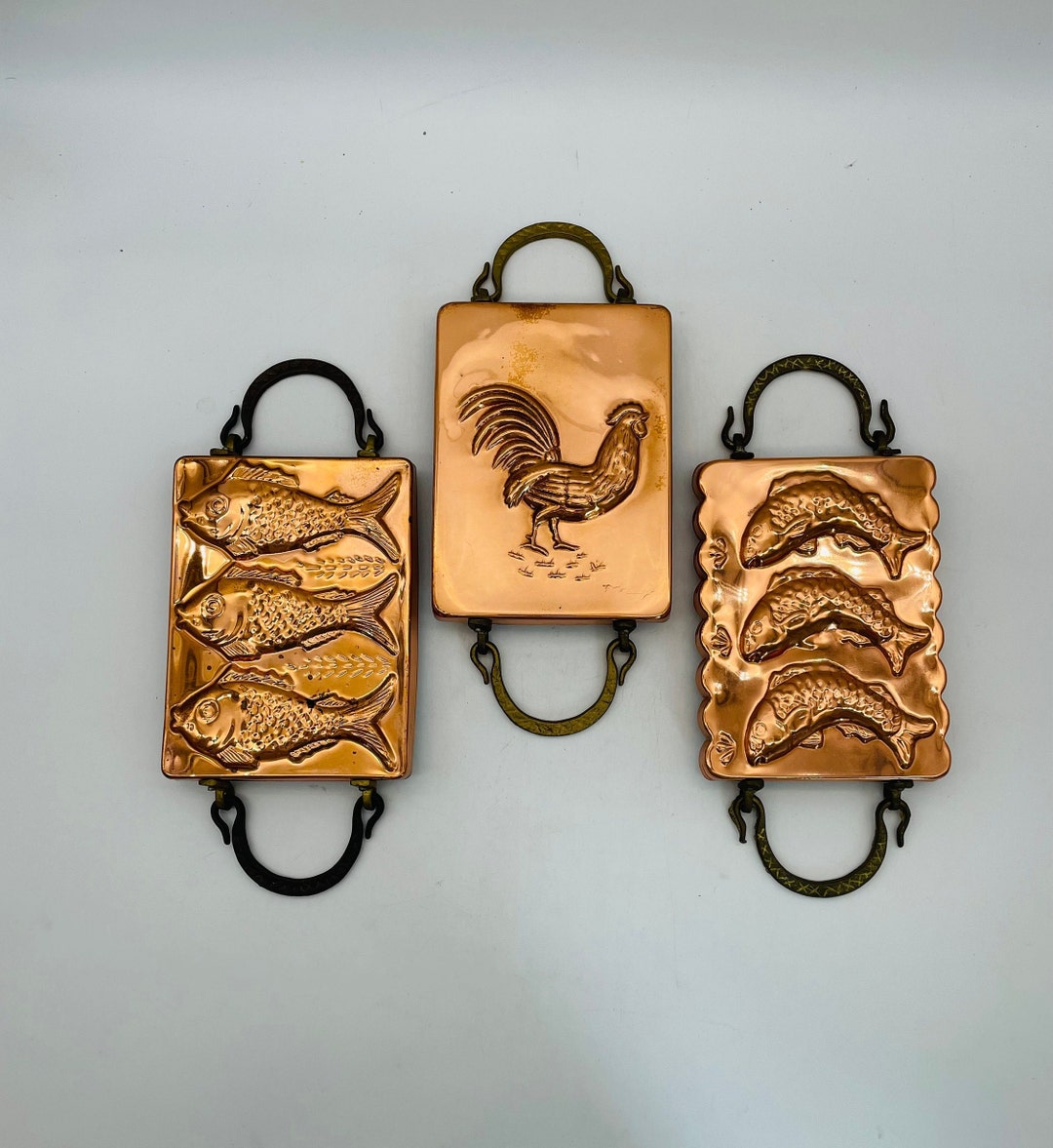 Vintage Copper/brass Hanging Kitchen Molds (sold Individually) - Etsy