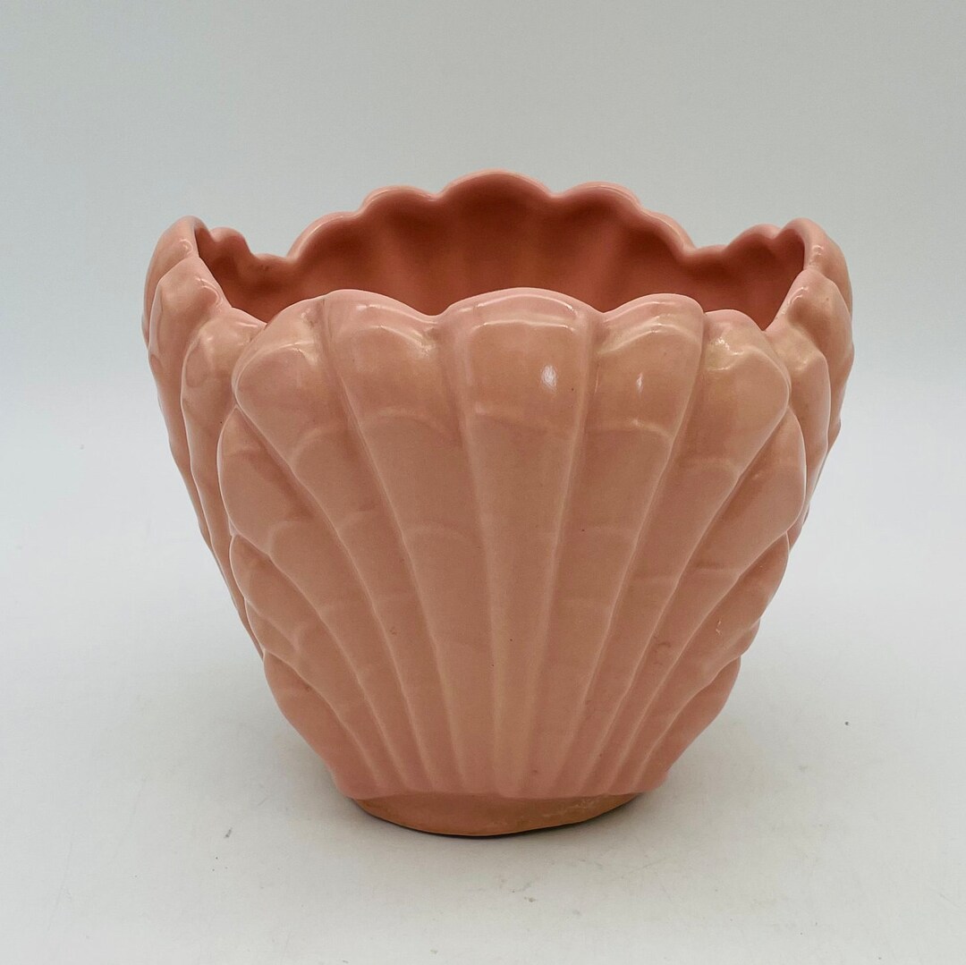 Lovely Mauve Pink Shell Abingdon Pottery Planter Vase - Etsy