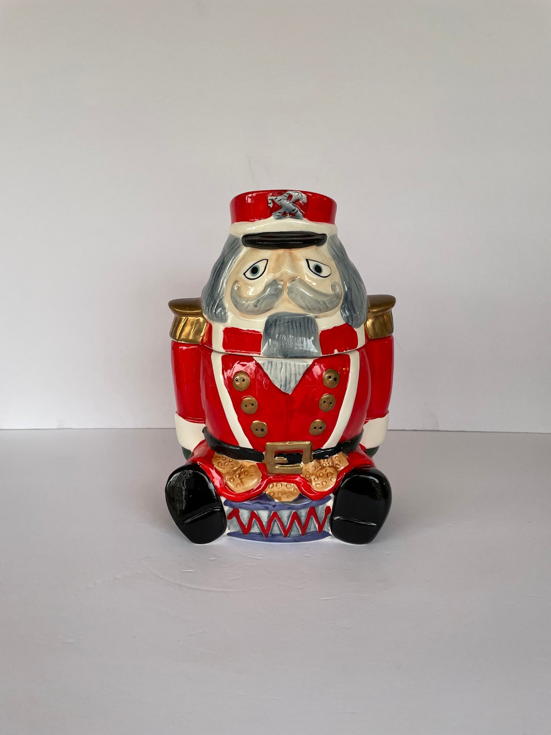 Nutcracker Ceramic Cookie Jar/vintage Gibson Housewares - Etsy