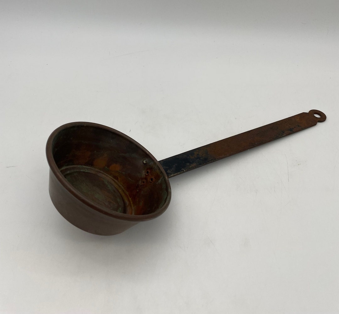 Vintage Large Copper and Steel Ladle/country Copper Dipper/farmhouse ...