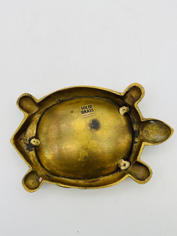 Solid Brass Turtle Trinket Dish/Soap Dish - Made in I… - Gem