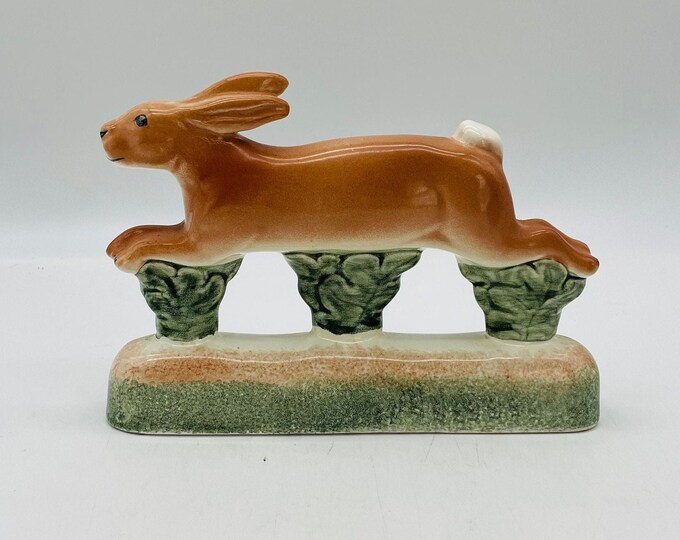 Vintage Rye Pottery Running Hare Whimsical Figurine - Made in England ...
