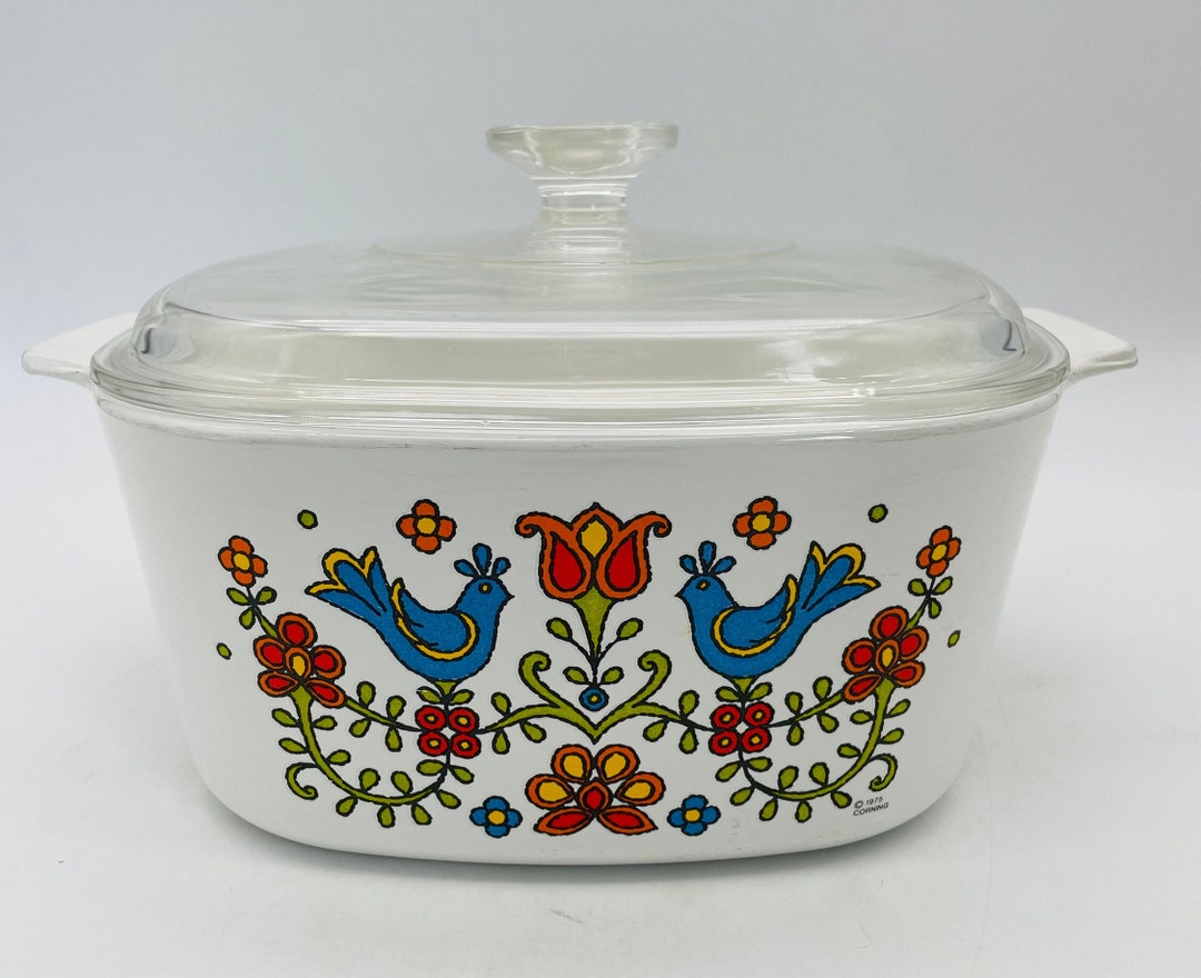 Corning Ware 3 Qt. country Festival Covered Casserole Dish - Etsy