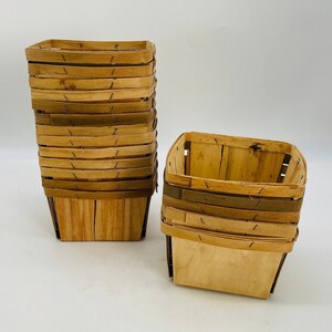 Vintage Wood Quart Berry Baskets sold Individually - Etsy