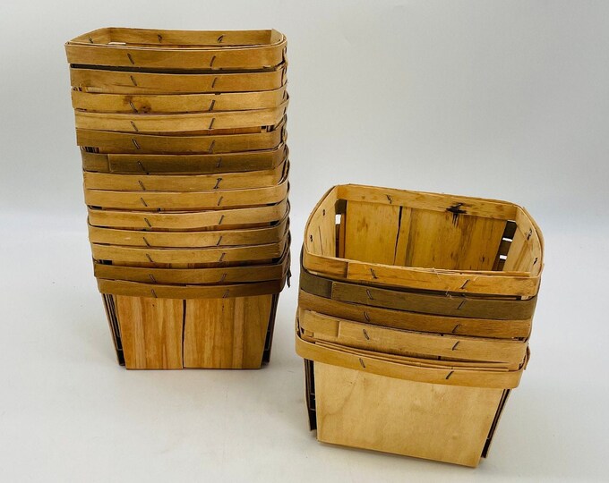 Vintage Wood Quart Berry Baskets (sold Individually) - Etsy