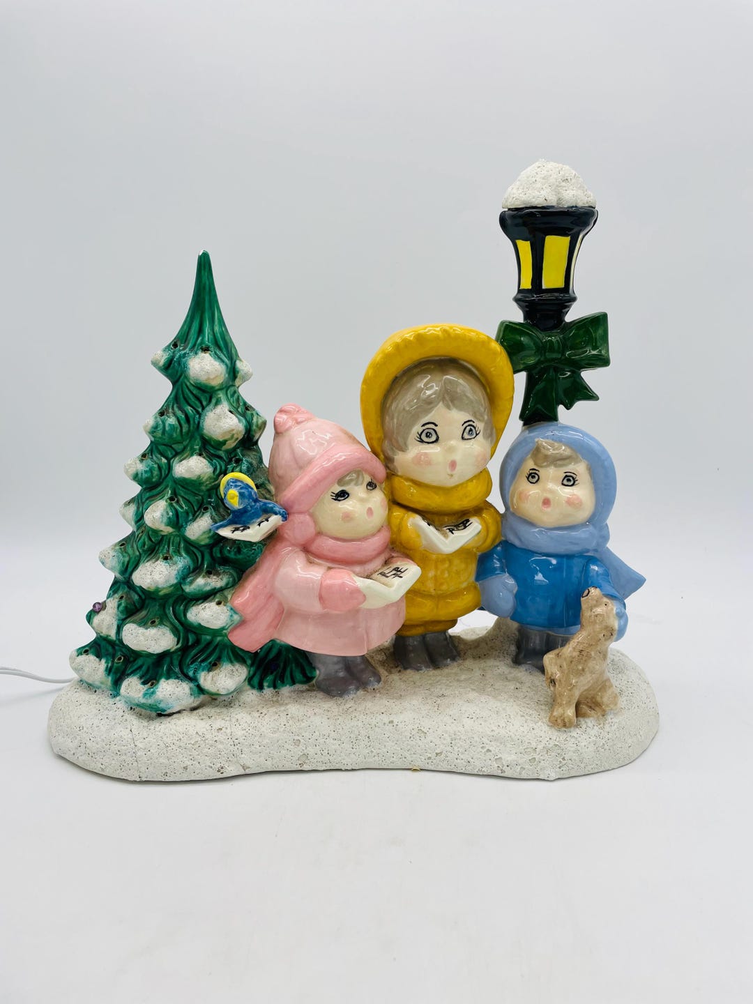Vintage Ceramic Light up Christmas Caroler's Decoration - Provincial ...