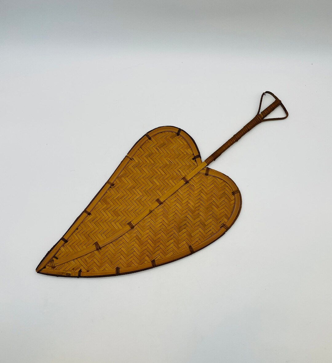 Rattan Bamboo Wicker Leaf Fan/ Wall Decor - Etsy