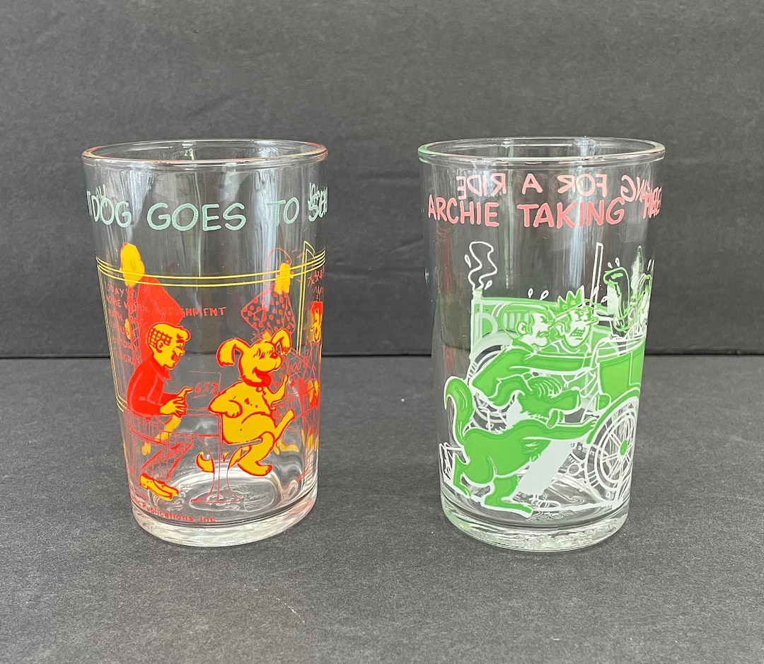 Vintage 1971 Archie Comics 8 Oz. Glasses Priced Individually - Etsy
