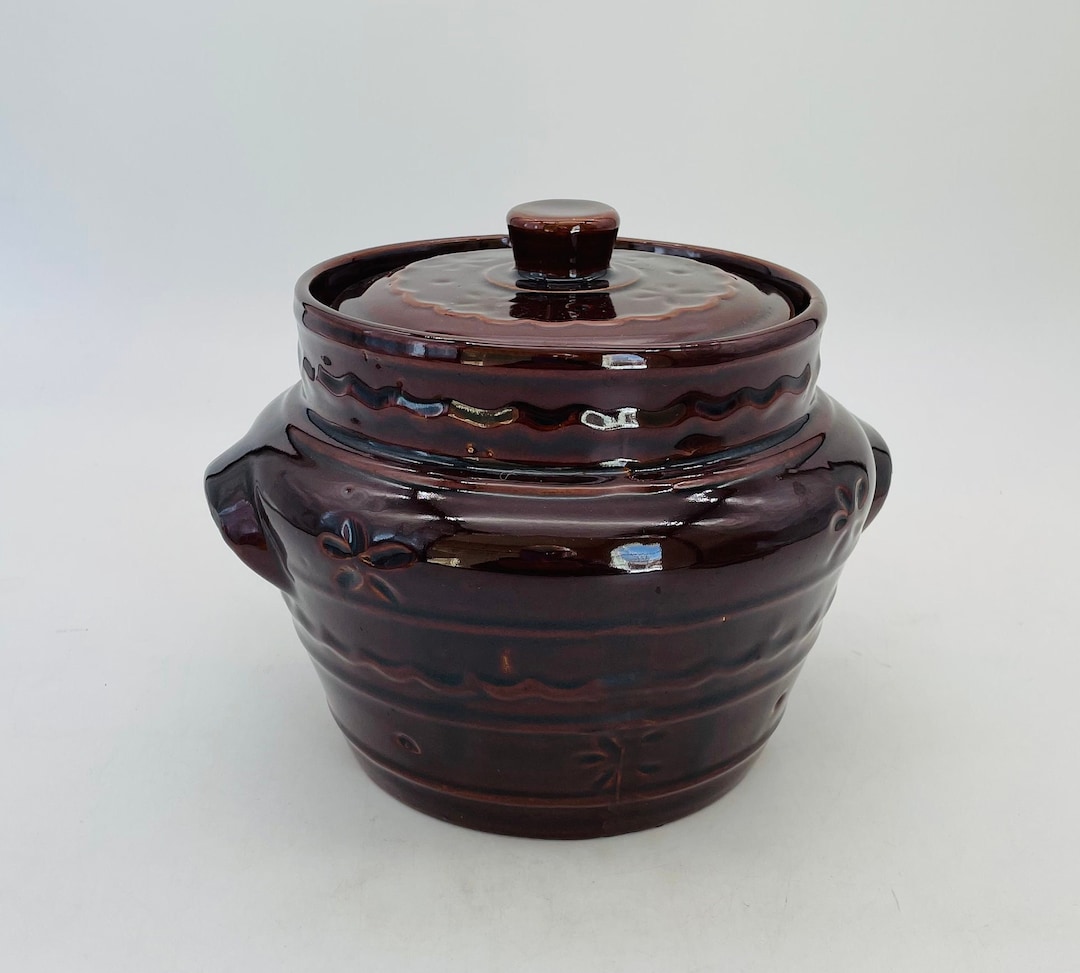 Marcrest Daisy Dot Stoneware Oven Proof Bean Pot - Etsy