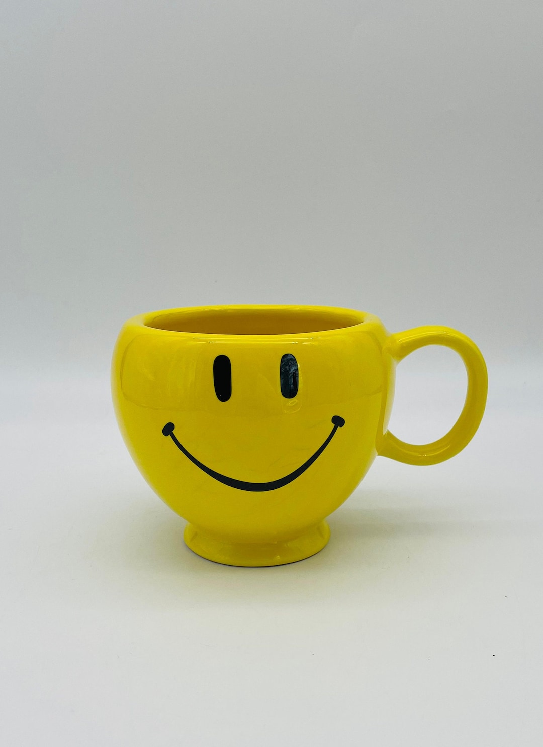 Smiley Face Extra Large Mug/mid Century Teleflora Happy Face Planter - Etsy