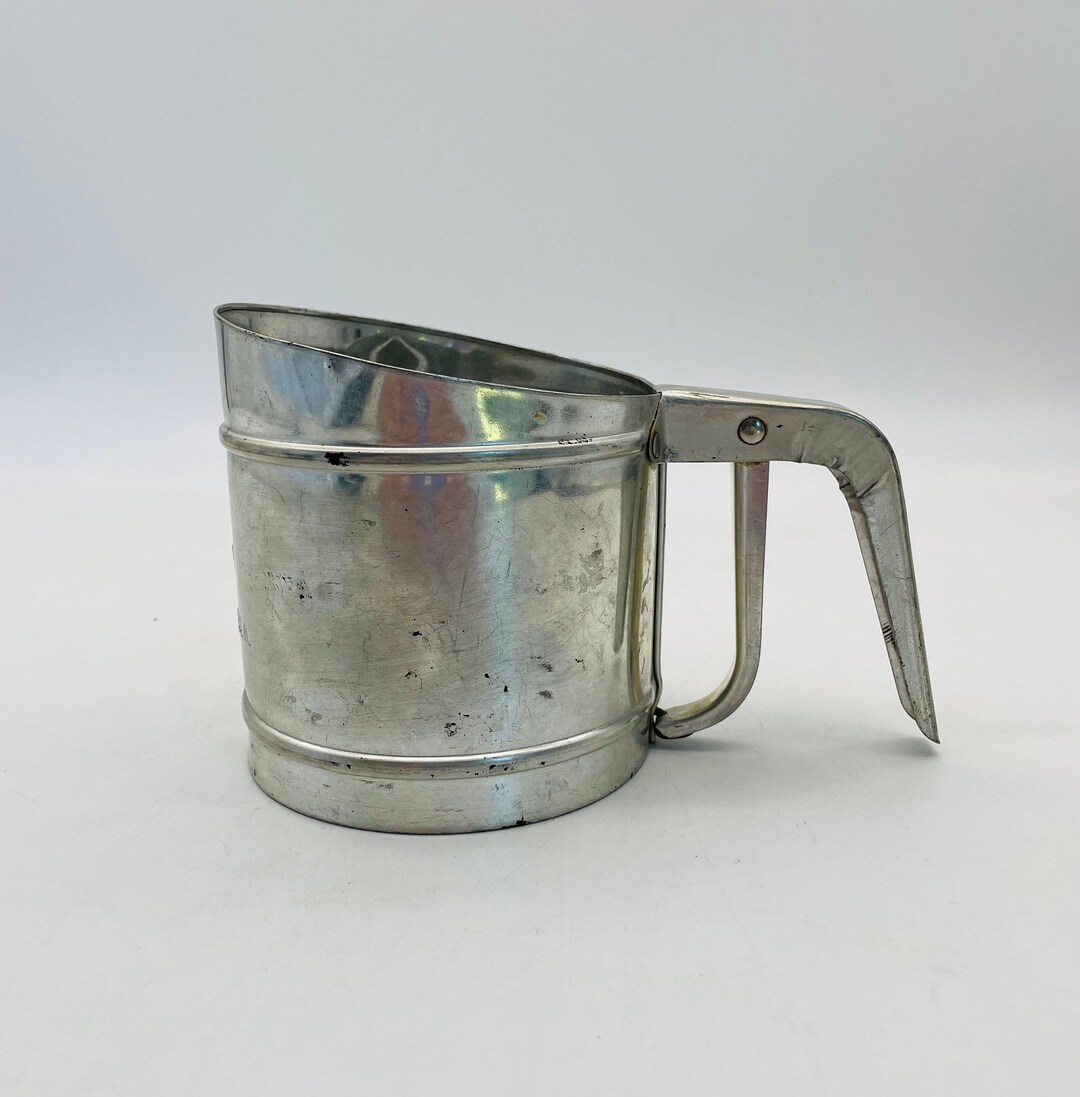 Foley Small Hand Held Aluminum Squeeze Sifter With Agitator/vintage ...