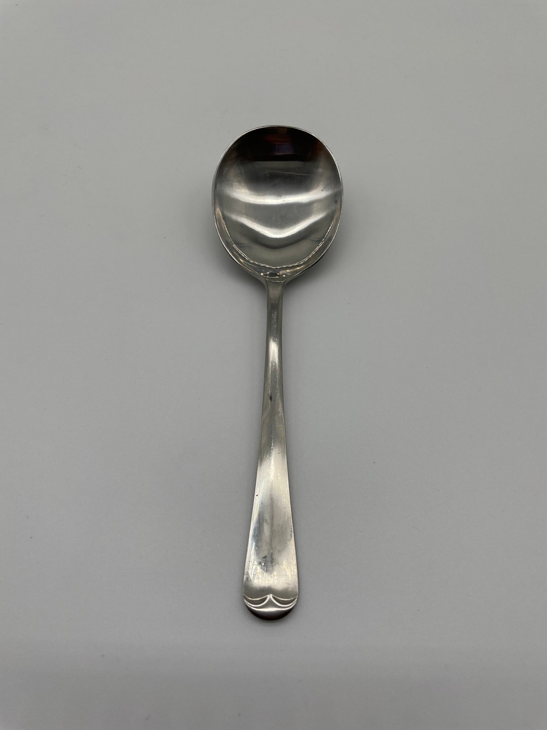 Queen Anne Satin Stainless Steel Bouillon Spoon/vintage England Cooper ...